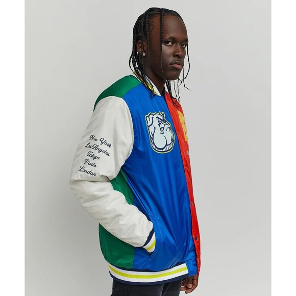 Reason | Jackets & Coats | Reason Varsity Jacket Mens Large Blue Red ...